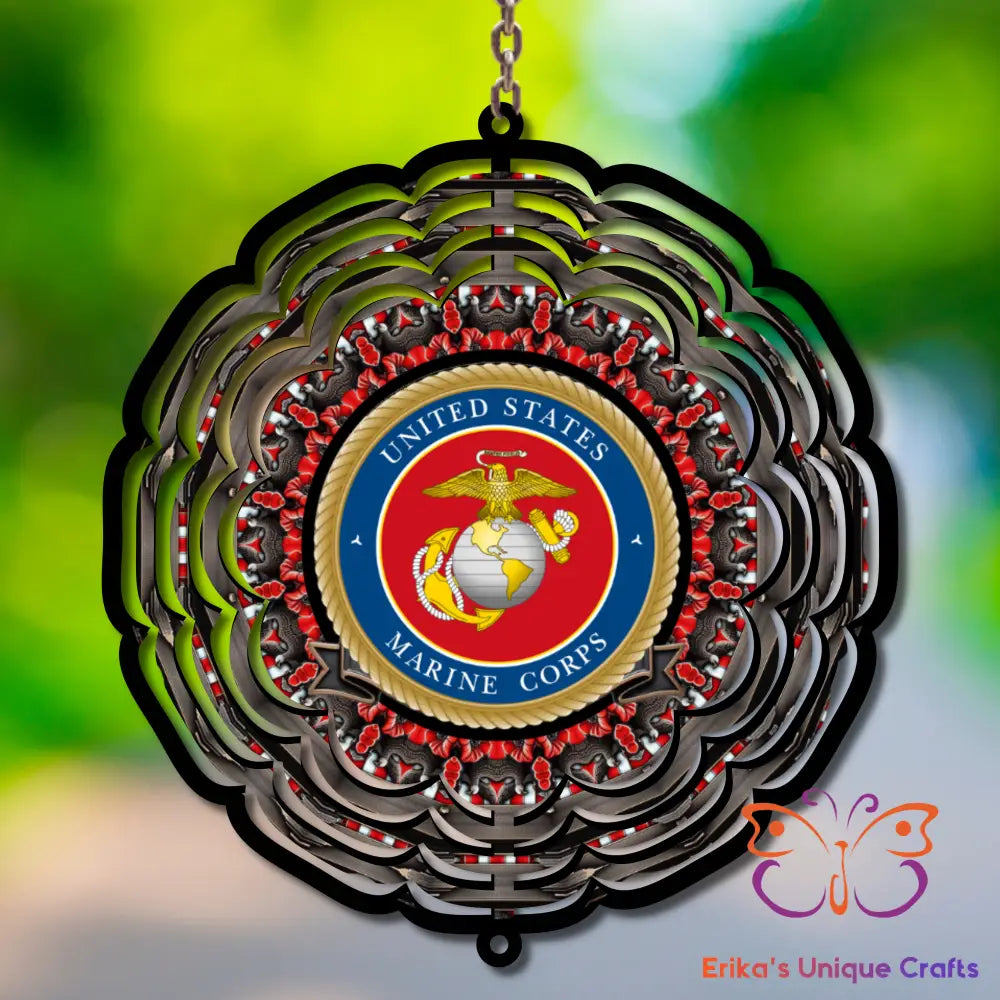 Marine Corps Wind Spinner – Erikas Unique Crafts & Scent Hound Home ...